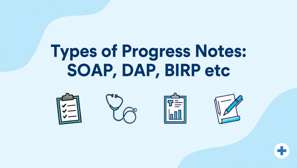 Types of Progress Notes: SOAP, DAP, BIRP etc
