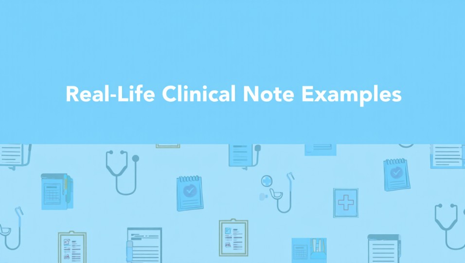 Real-Life Clinical Note Examples