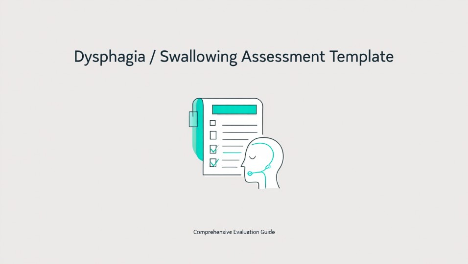 Dysphagia / Swallowing Assessment Template