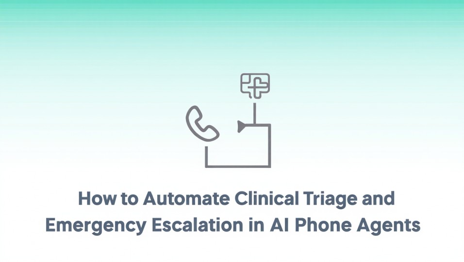 How to Automate Clinical Triage and Emergency Escalation in AI Phone Agents
