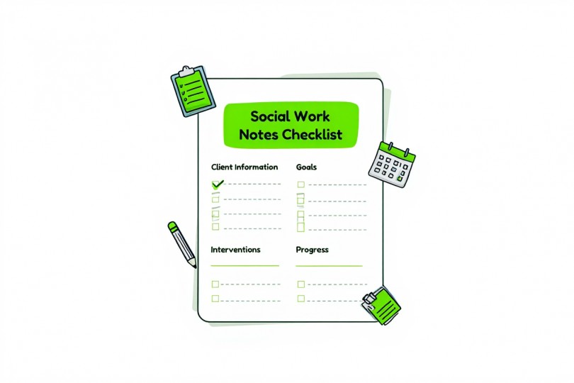 Social Work Notes Checklist (With Template)
